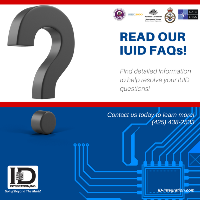 IUID FAQs | IUID Frequently Asked Questions | MIL-STD-130